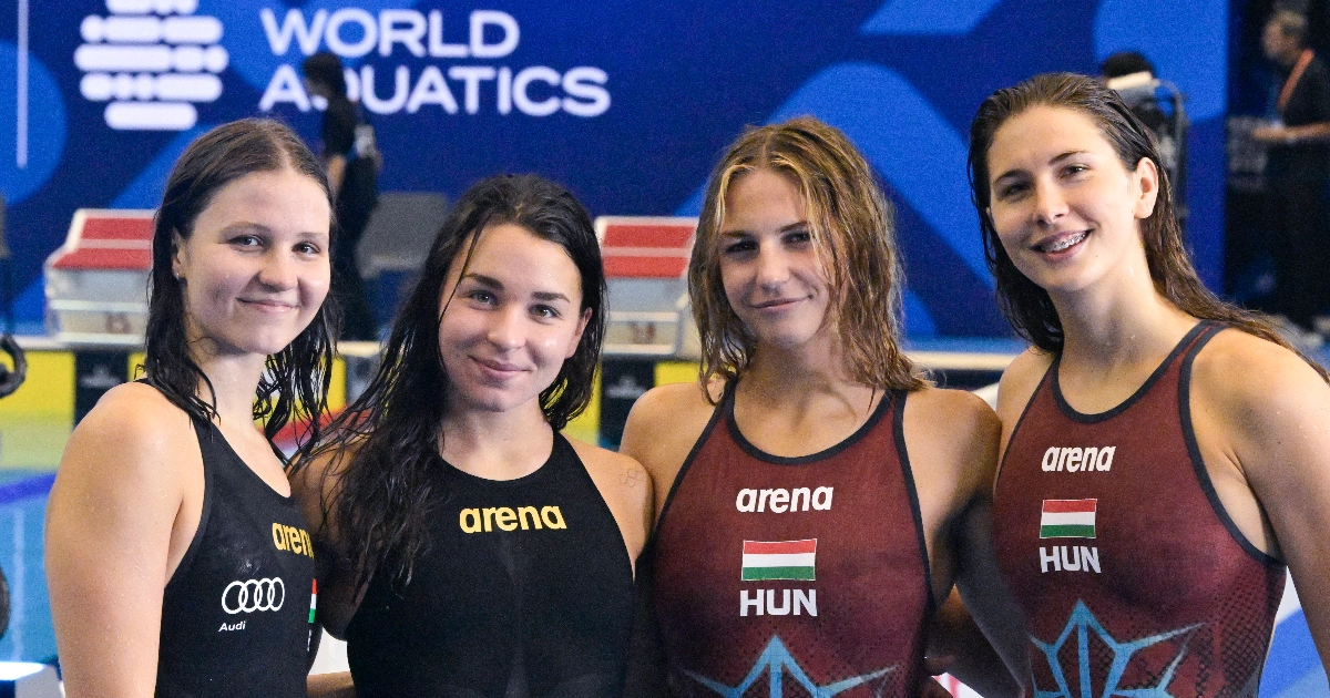 Úszás: hetedik a fiatalokkal felálló női 4x200 méteres gyorsváltó a ...